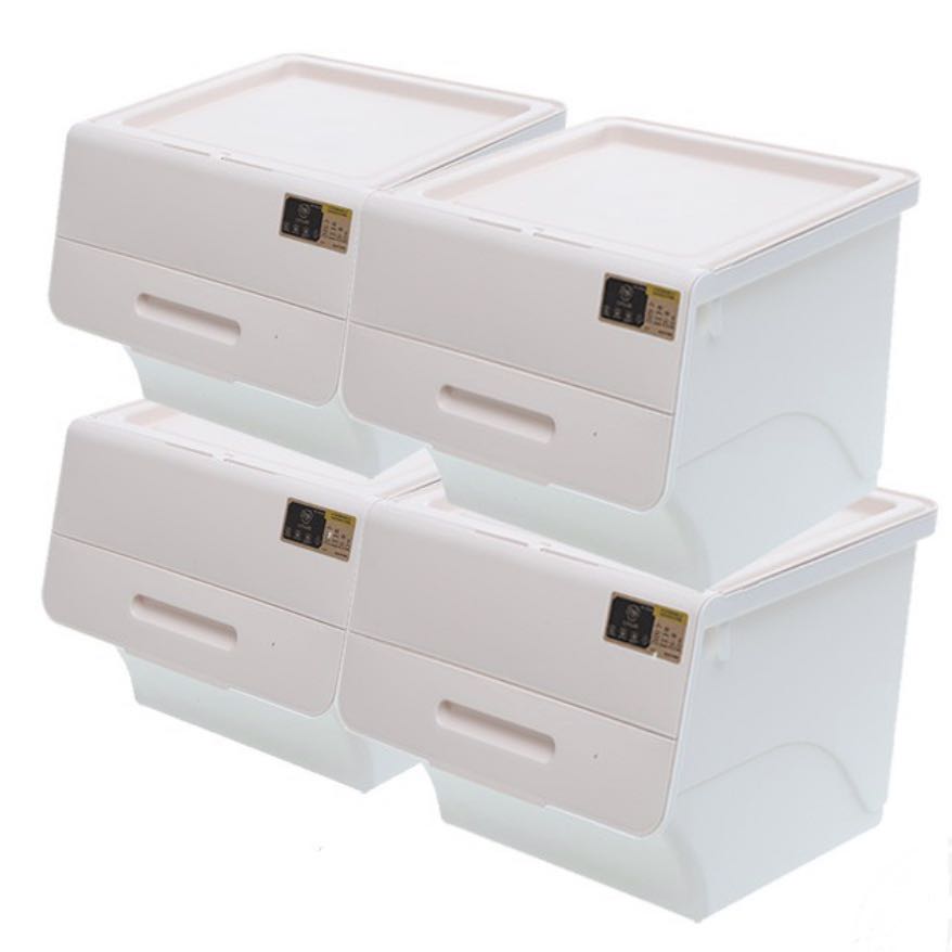 Stackable Storage boxes 35L (Bundle of 4), Furniture & Home Living ...