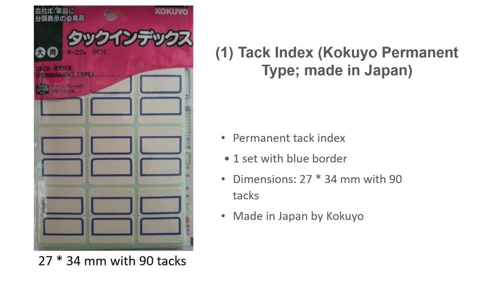 Tack Index/Lead Pencil/Laser Pen/Fasteners (1 set) , Hobbies & Toys ...