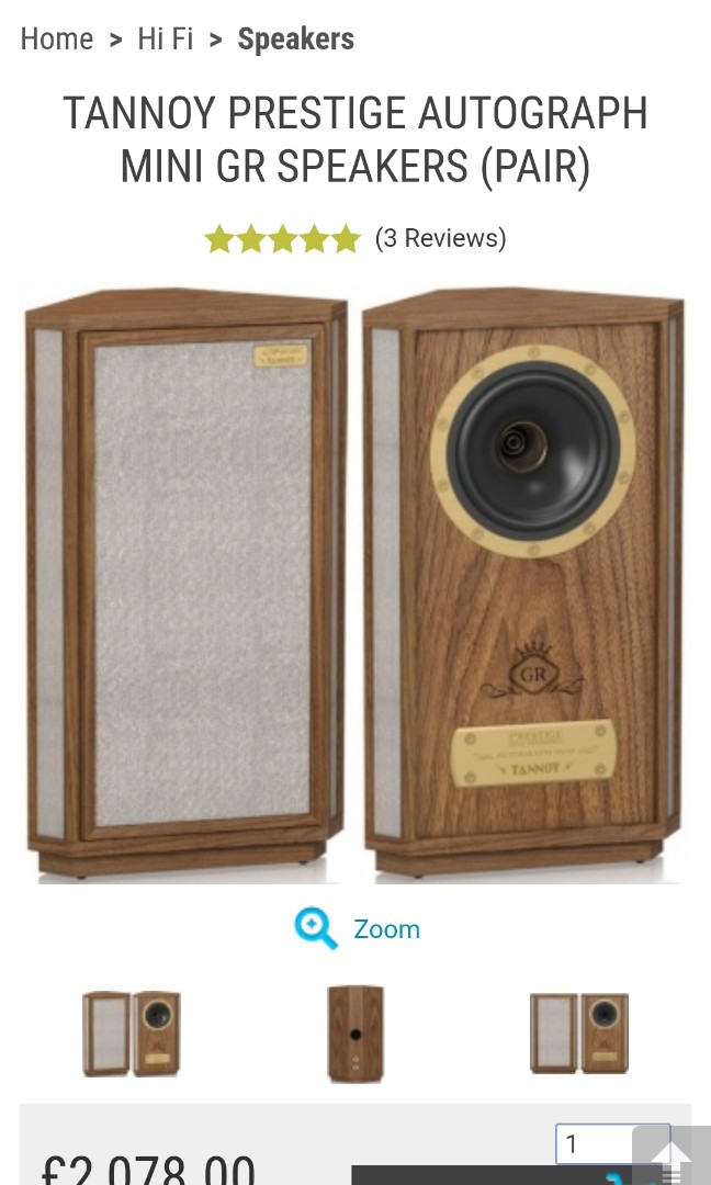 Tannoy Autograph Mini, Audio, Other Audio Equipment on Carousell
