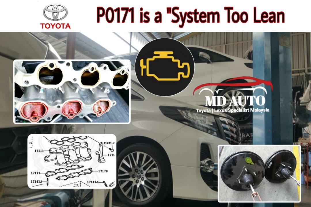 Po171 System Too Lean Bank 1 Toyota