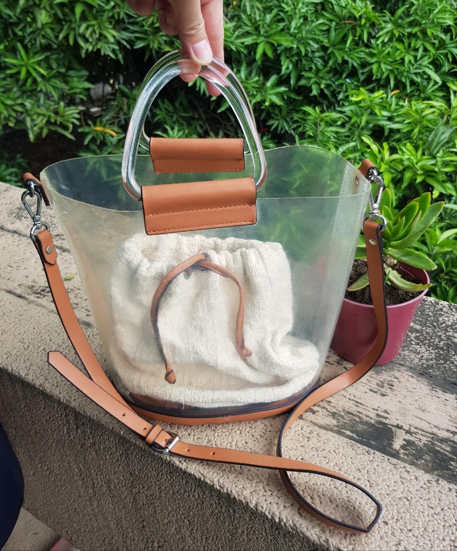 Transparent zara pretty bag, Women's Fashion, Bags & Wallets, Cross ...