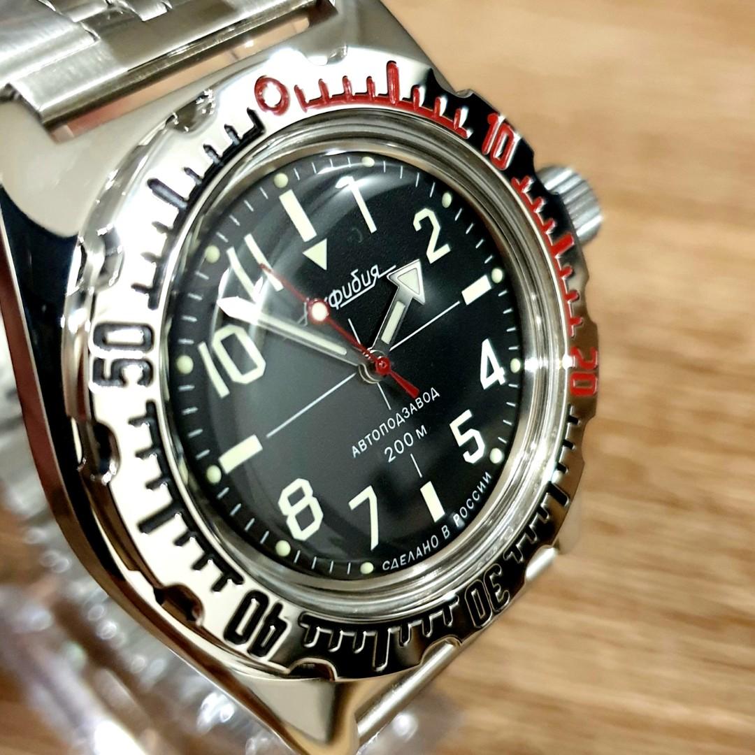 Vostok Amphibia 110 "Aviator" Automatic Dive watch 200 m, Men's Fashion ...