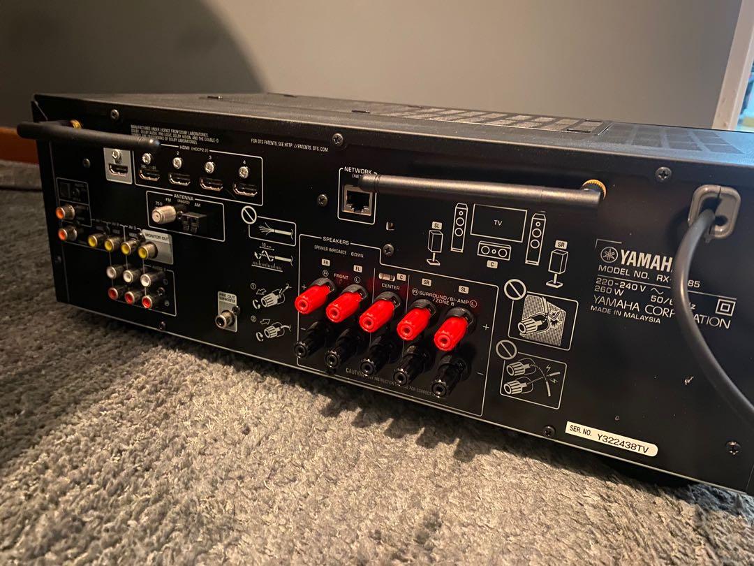 Yamaha RX-V485 AV receiver, Audio, Other Audio Equipment on Carousell