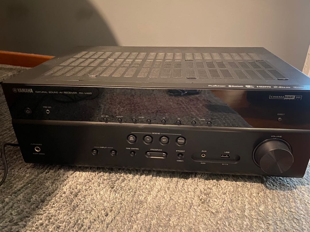 Yamaha RX-V485 AV receiver, Audio, Other Audio Equipment on Carousell