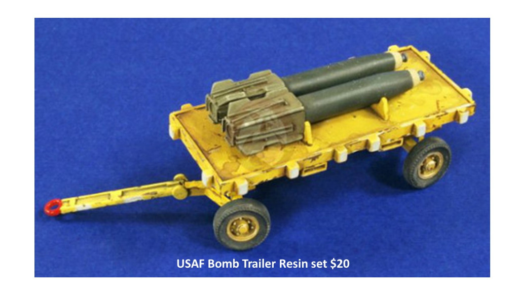 1/48 resin USN, USAF tractor, fire tractor and bomb trailer/loader ...