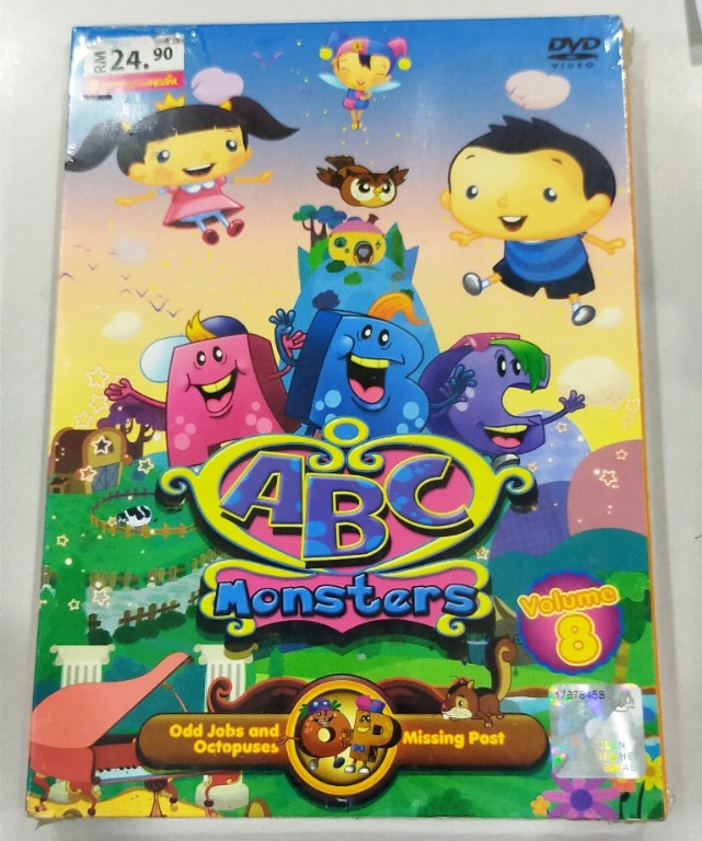 ABC Monsters Volume 8 DVD Preschool Edutainment Animated TV Series Age ...