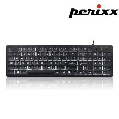 BNIB Perixx Periboard-317 Wired LED Backlit Keyboard, Big Letter Print ...