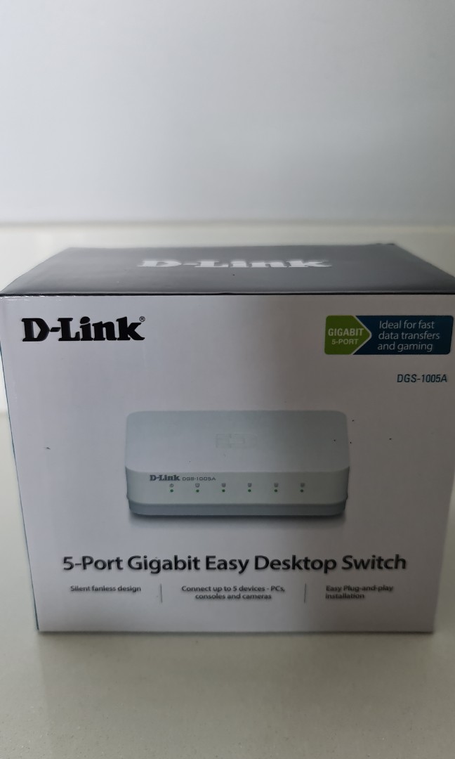D-Link DGS-1005A 5-Port Gigabit Desktop Switch, Computers & Tech, Parts ...