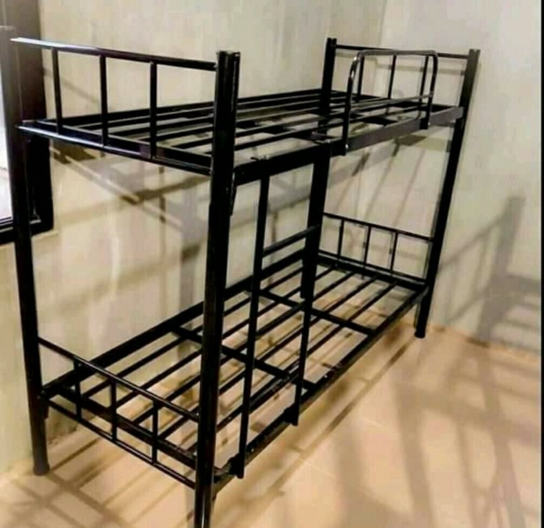 Double deck Steel Frame, Furniture & Home Living, Furniture, Bed Frames ...