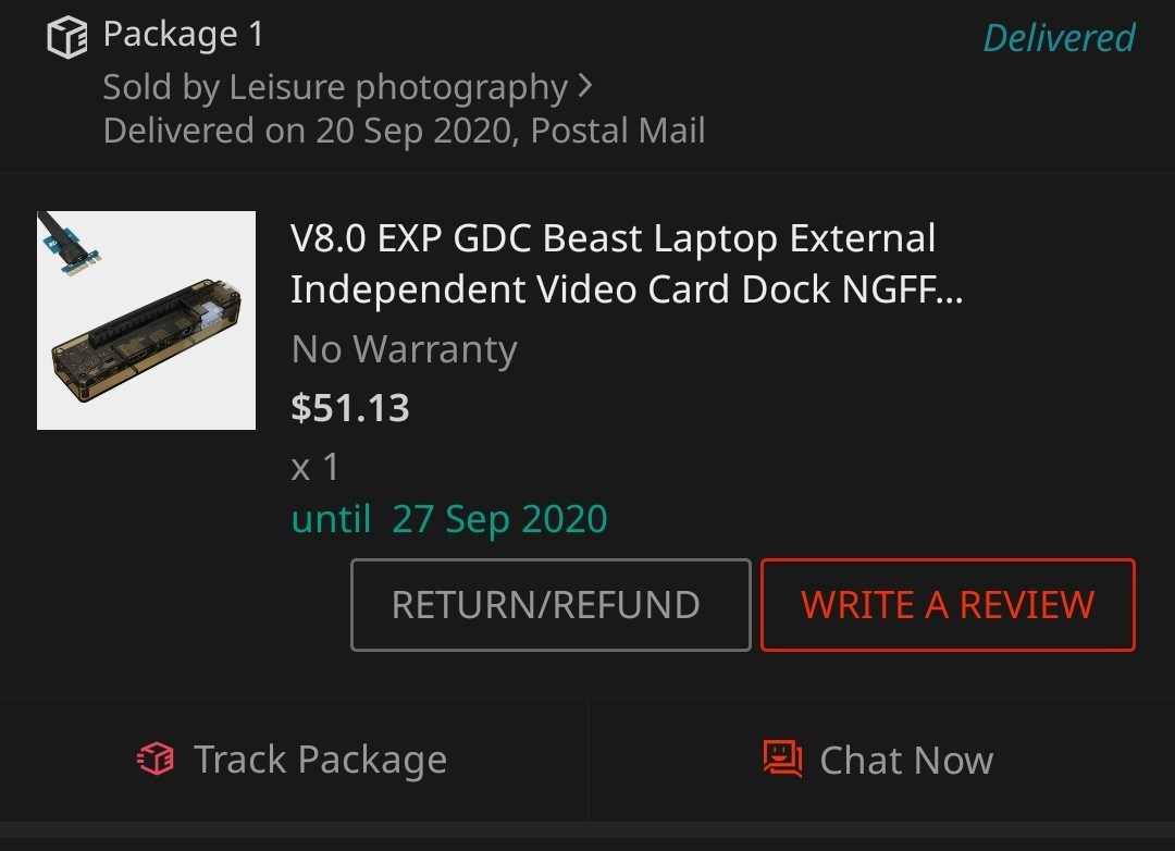 EXP GDC Beast laptop external video card dock, Electronics, Computer ...