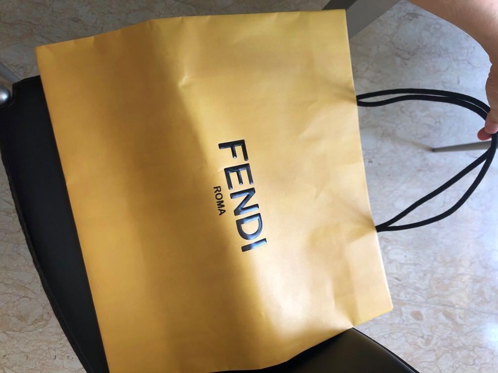 Fendi paper bag, Luxury, Bags & Wallets on Carousell