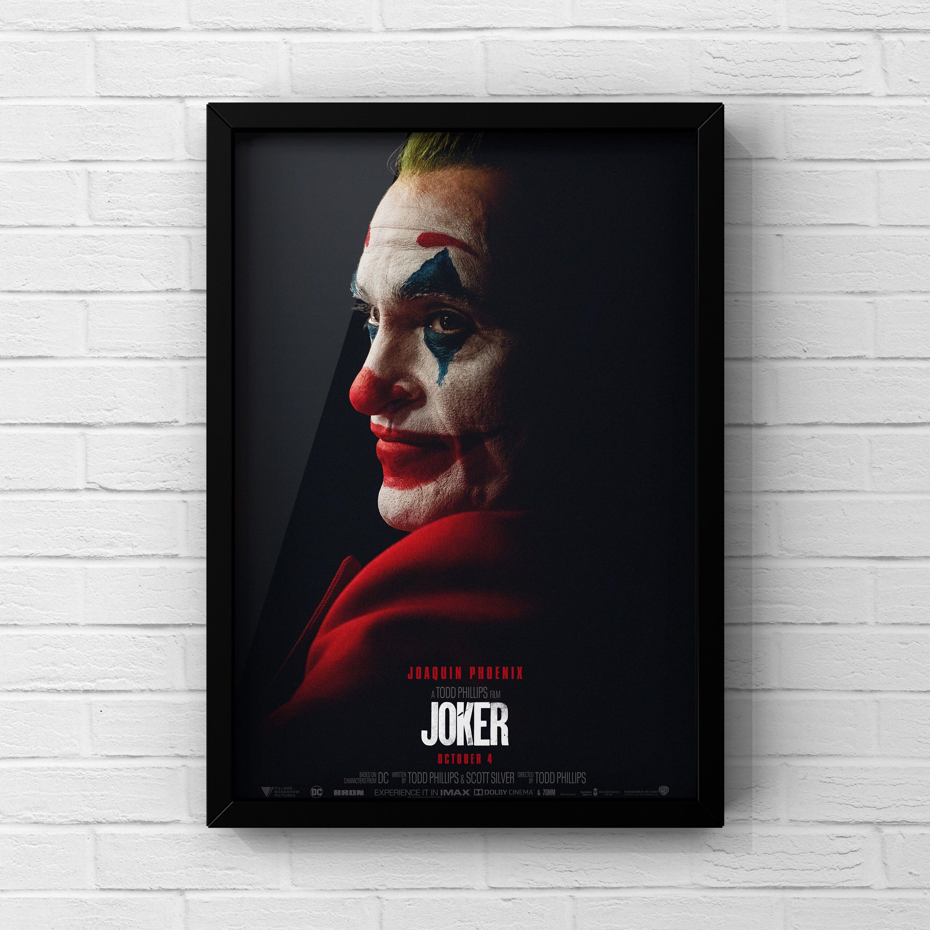 JOKER FRAMED MOVIE POSTER, Furniture & Home Living, Home Decor, Frames ...