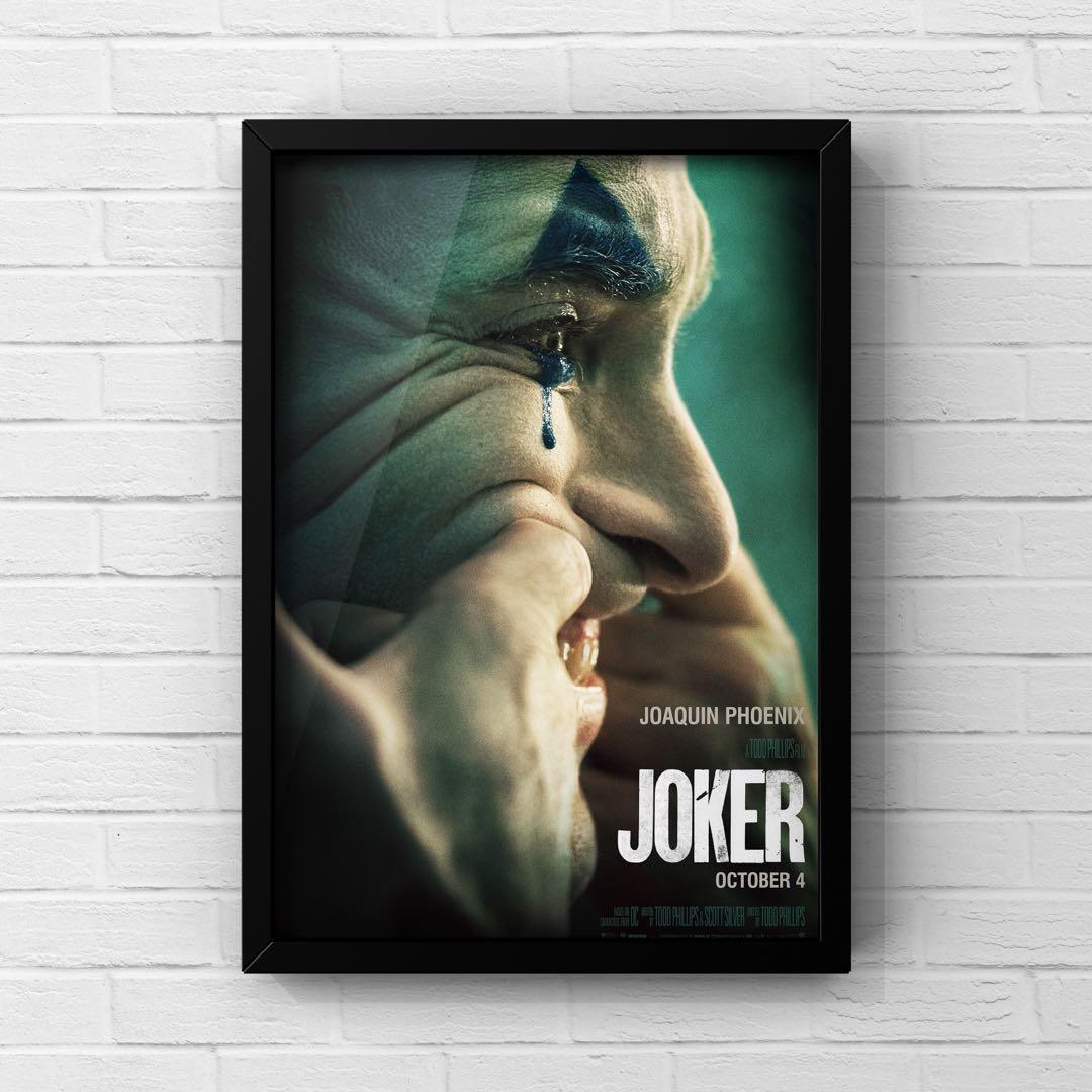 JOKER FRAMED MOVIE POSTER, Furniture & Home Living, Home Decor, Frames ...