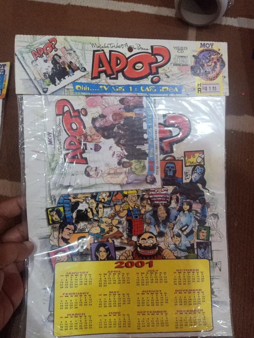 kalendar majalah apo dan vcd apo 2001, Hobbies & Toys, Books ...