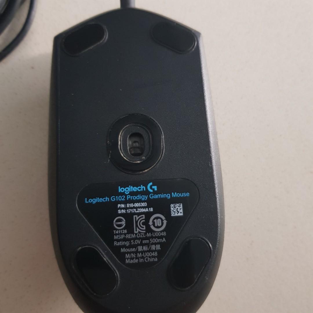 Logitech g103 Prodigy, Computers & Tech, Parts & Accessories, Mouse ...