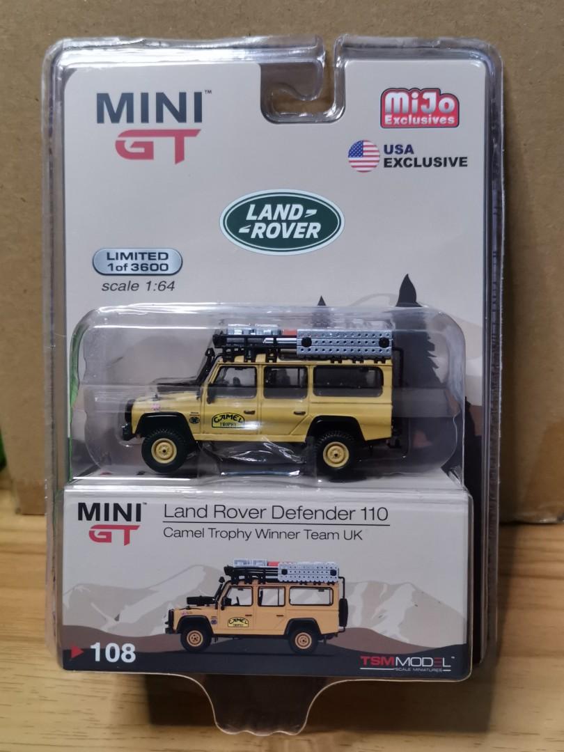 Mini GT No. 108 Land Rover Defender 110 - Camel Trophy Winner Team UK ...