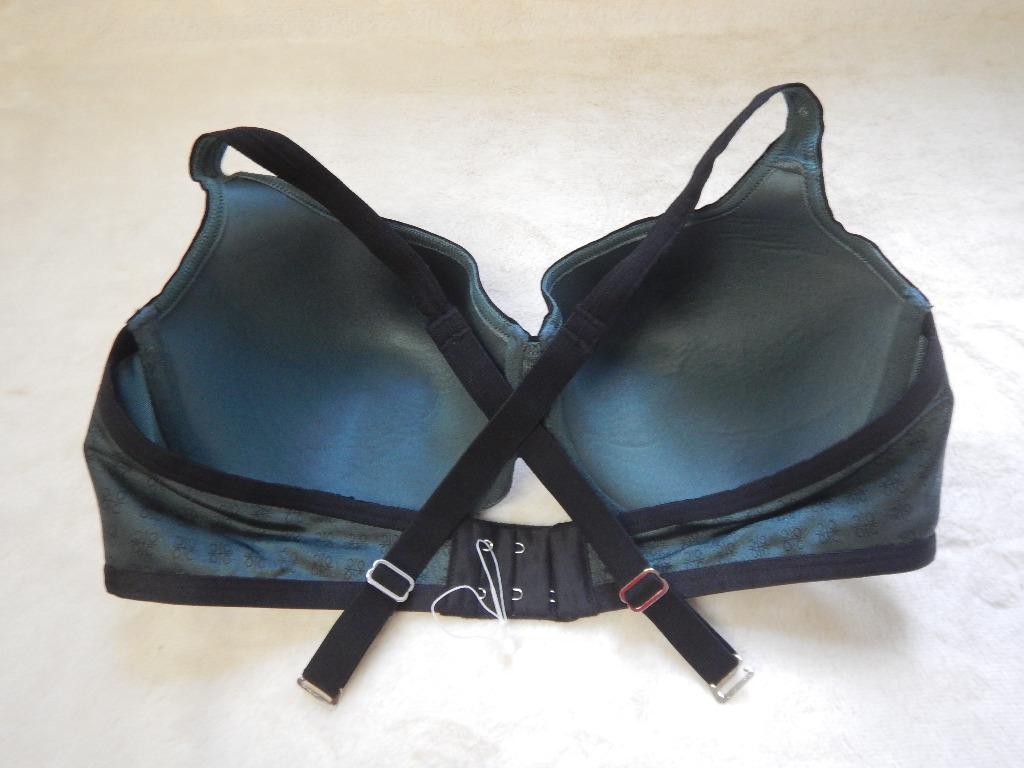 MY 大 BRA Size 70E/32DD深綠色~半拆式肩帶~隱形肩帶扣位~鋼圈~柔軟立體無縫罩杯~時款舒適性感胸圍 $59 (免郵費) 一 ...