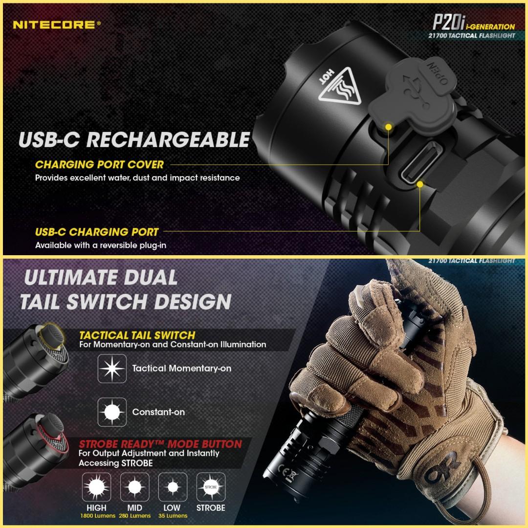 Nitecore P20i Tactical #LED Flashlight, Sports, Sports & Games ...