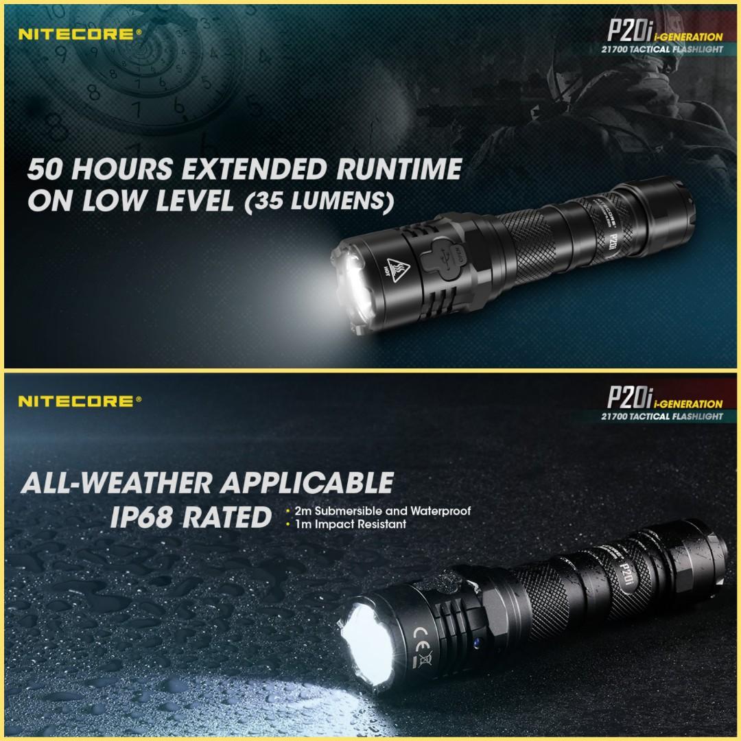 Nitecore P20i Tactical #LED Flashlight, Sports, Sports & Games ...