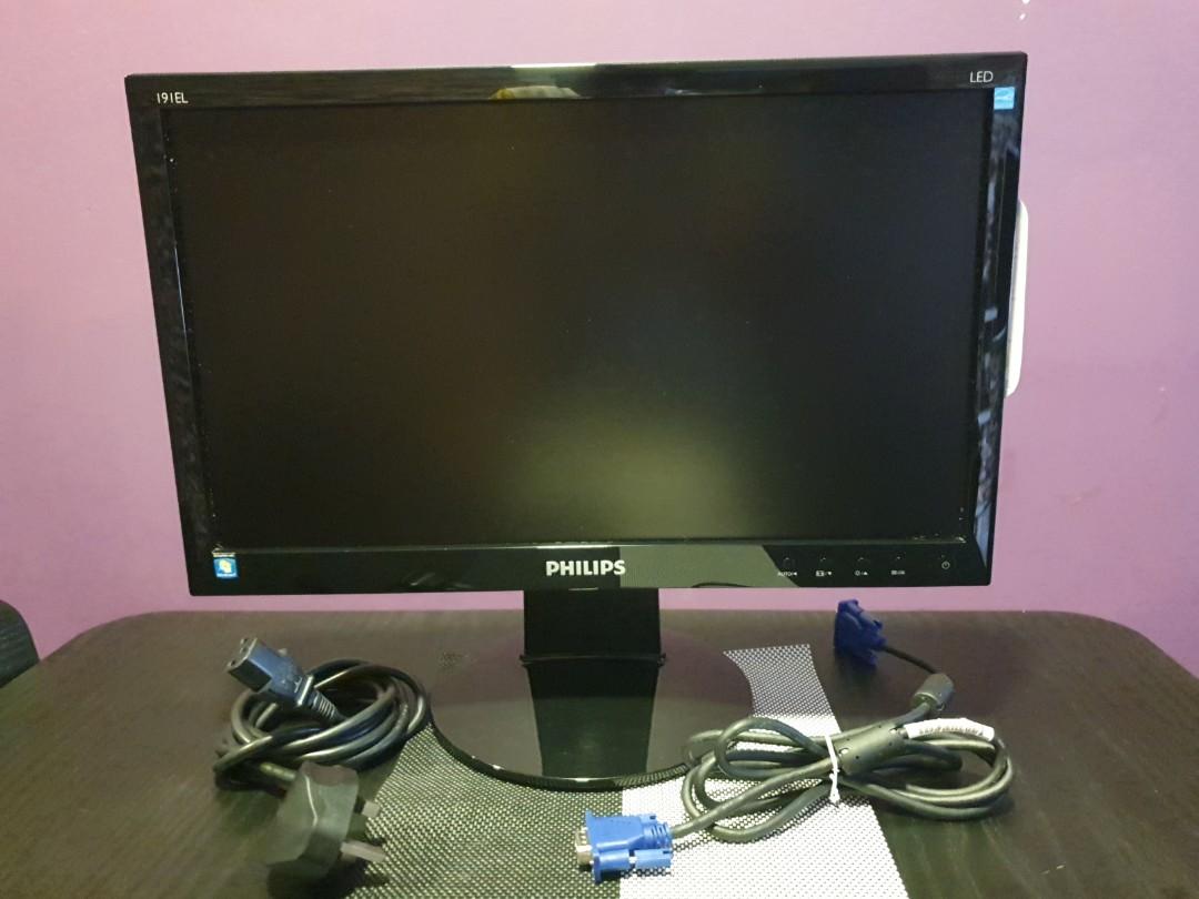 Philips Monitor 18.5 inch, Computers & Tech, Parts & Accessories ...
