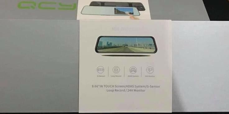QCY N96 Mirror Dash Cam, 10 Inch Touch Screen 1296 and 140°Wide Angle Rear Full Touch Screen ...