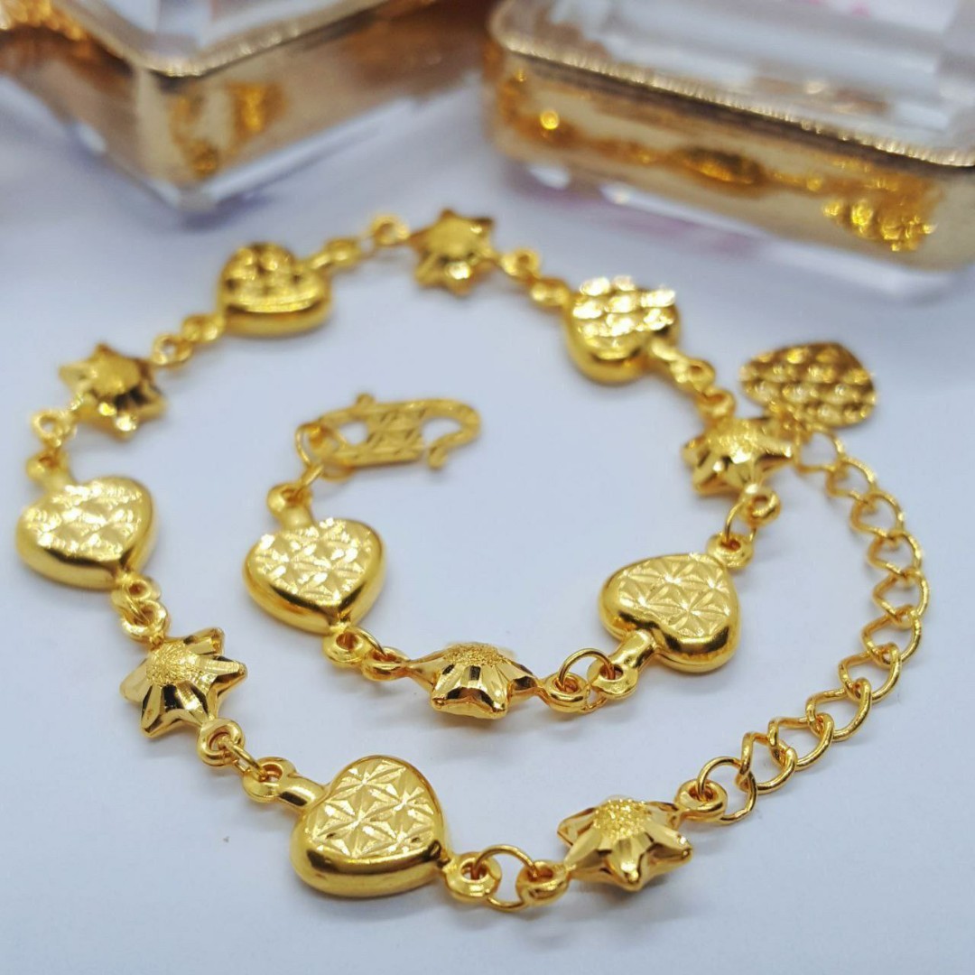 Rantai Tangan Emas 916, Women's Fashion, Jewelry & Organisers ...