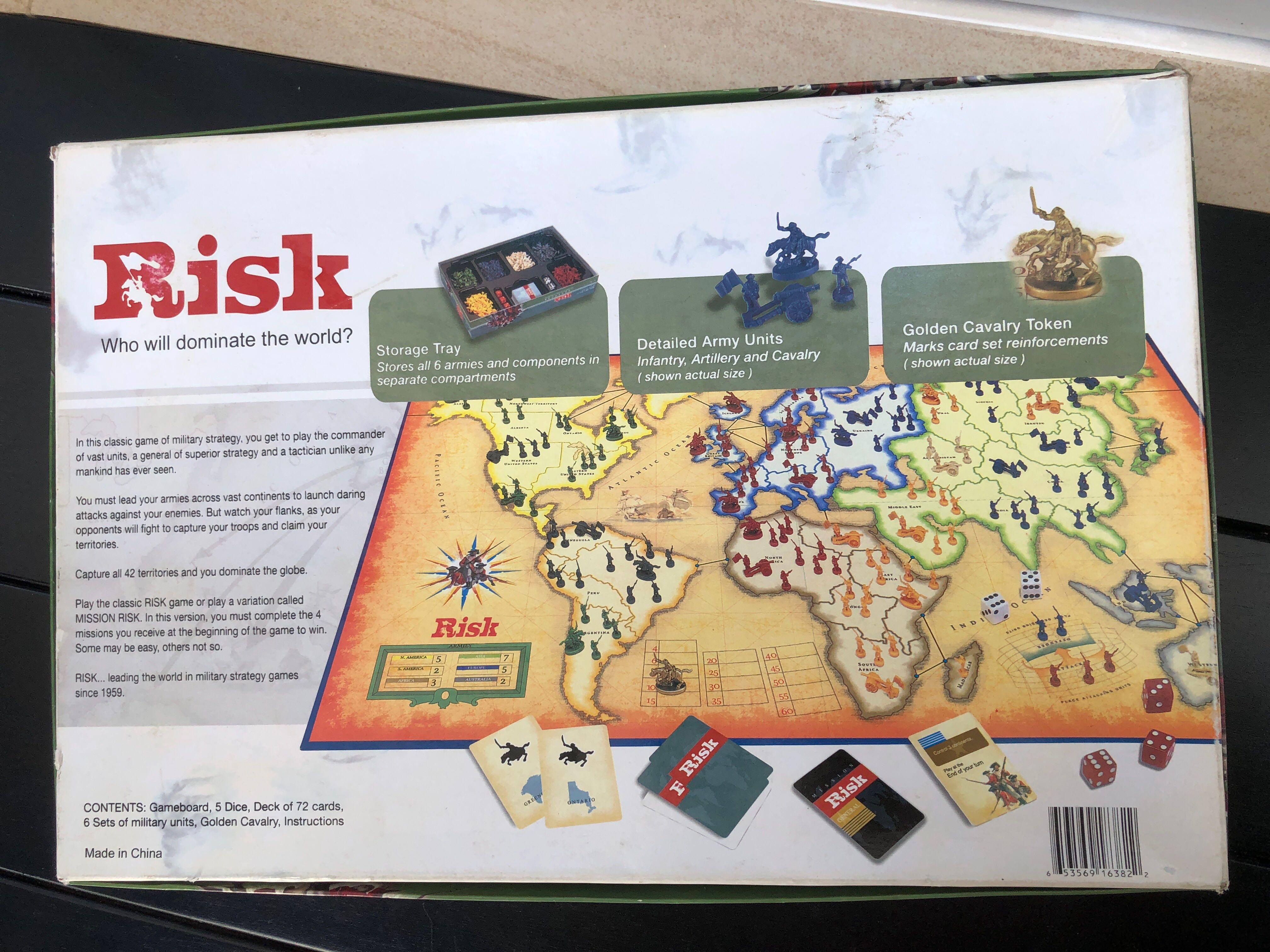Original Risk board game, Toys & Games, Board Games & Cards on Carousell