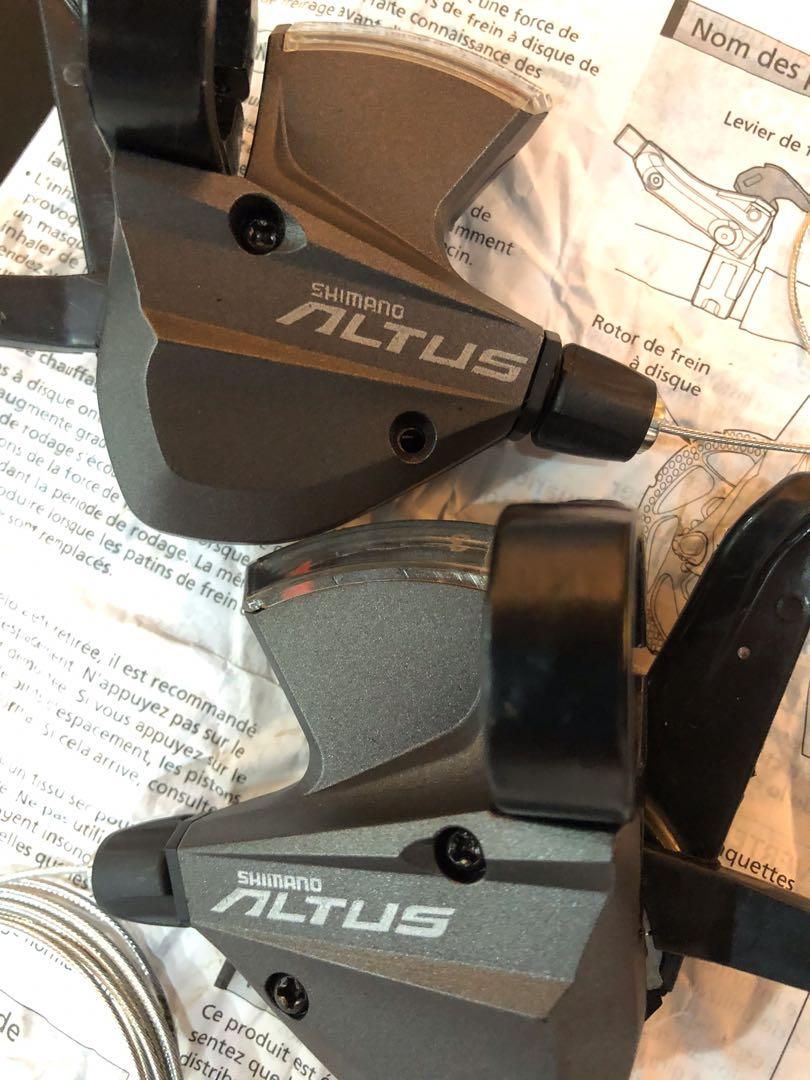 Shimano Altus SL-M310 Shifter Gear Trigger Set (3x8, 3x9 speed), Sports Equipment, Bicycles ...