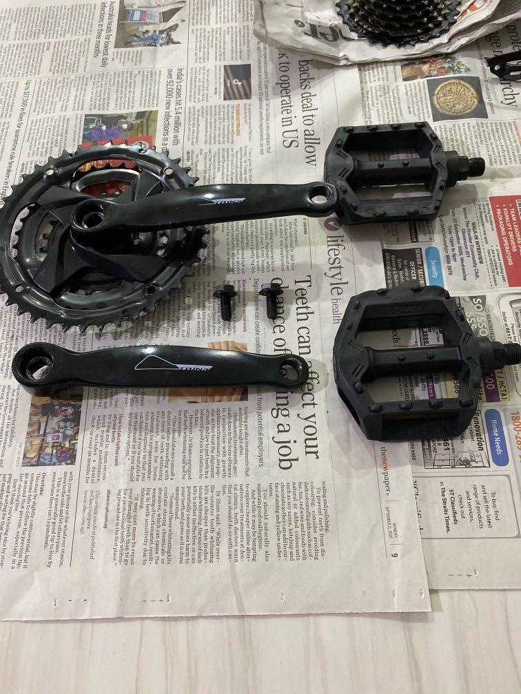 Shimano shifters (Trinx) Groupset 3x7, Sports Equipment, Bicycles ...