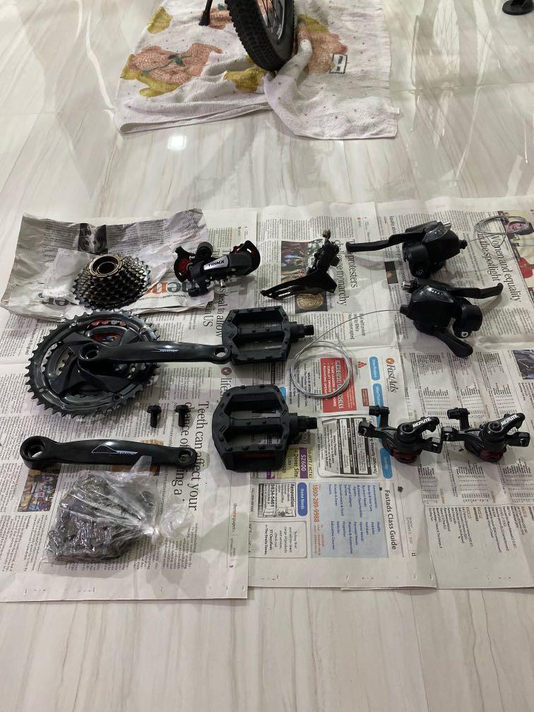 Shimano shifters (Trinx) Groupset 3x7, Sports Equipment, Bicycles ...