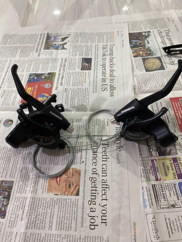 Shimano shifters (Trinx) Groupset 3x7, Sports Equipment, Bicycles ...