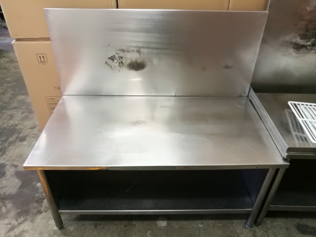 Stainless steel 2 tier table/ table for stove/ burner, Furniture & Home ...