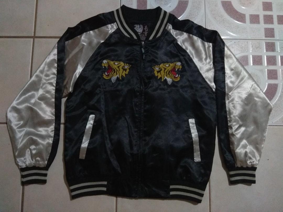 Vintage Sukajan harajuku Japan tiger jacket authentiic, Men's Fashion ...