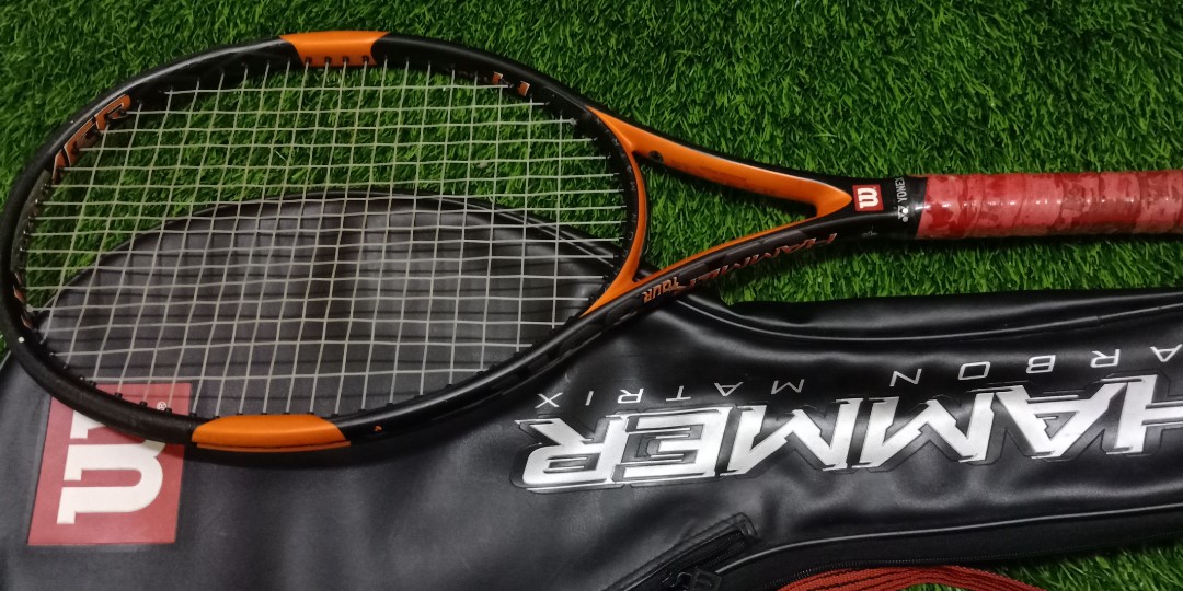 Tennis Racket Wilson Hammer Tour 2014, Sports Equipment, Sports & Games ...