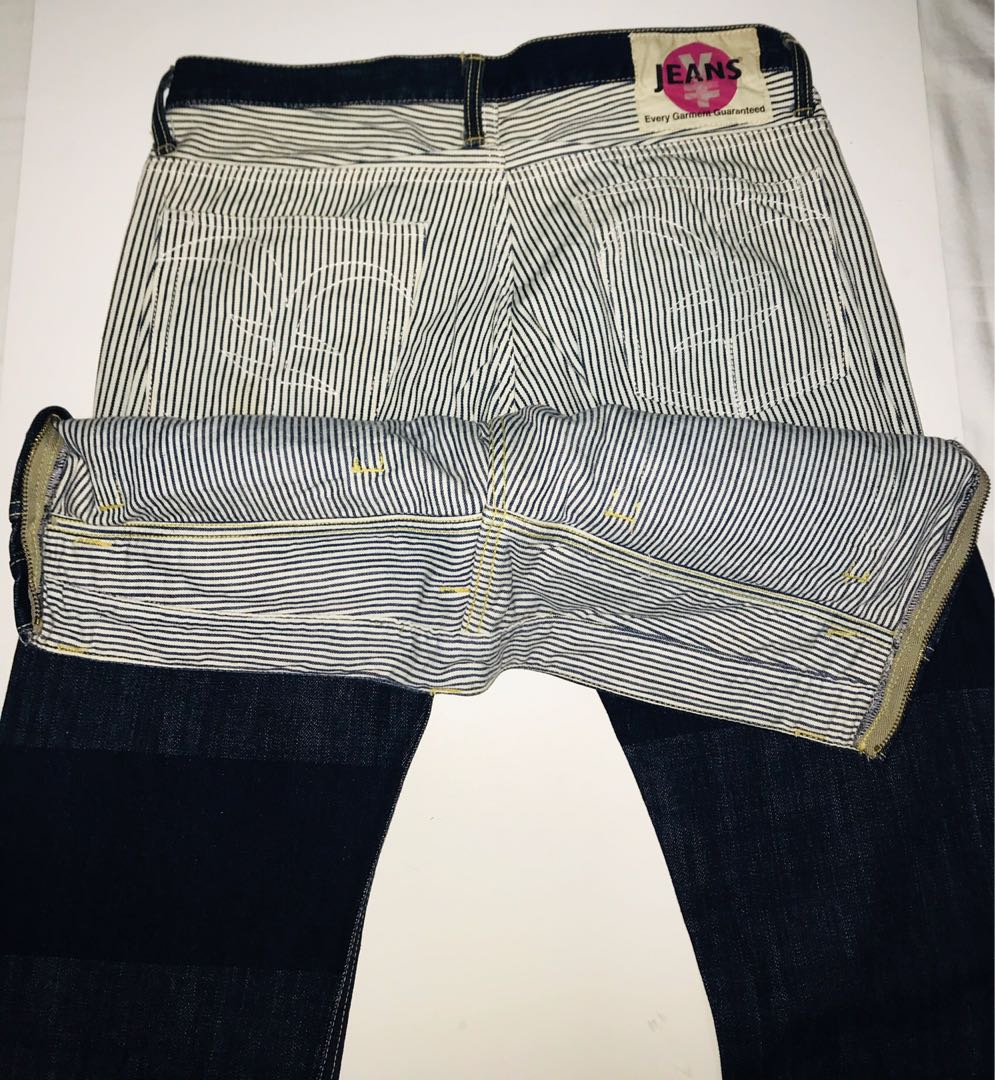 UNIQUE DESIGNER YEN BY JUNKO KOSHINO JEANS, Men's Fashion, Bottoms, Jeans on Carousell