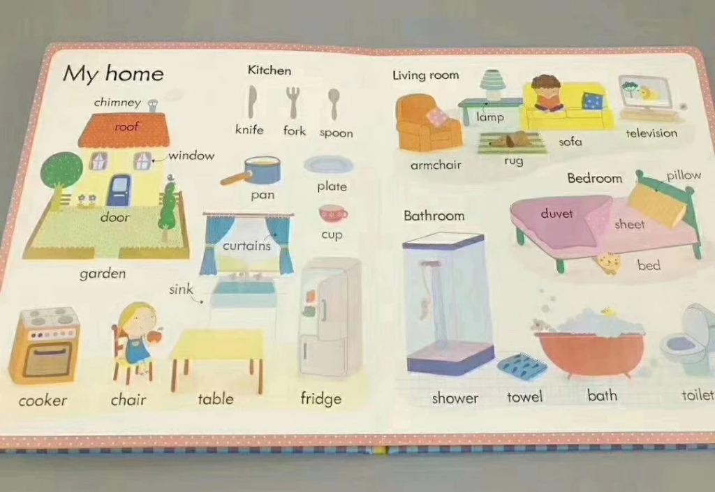 Usborne My First Word Book(set of 5 books) Point Readable, Hobbies ...