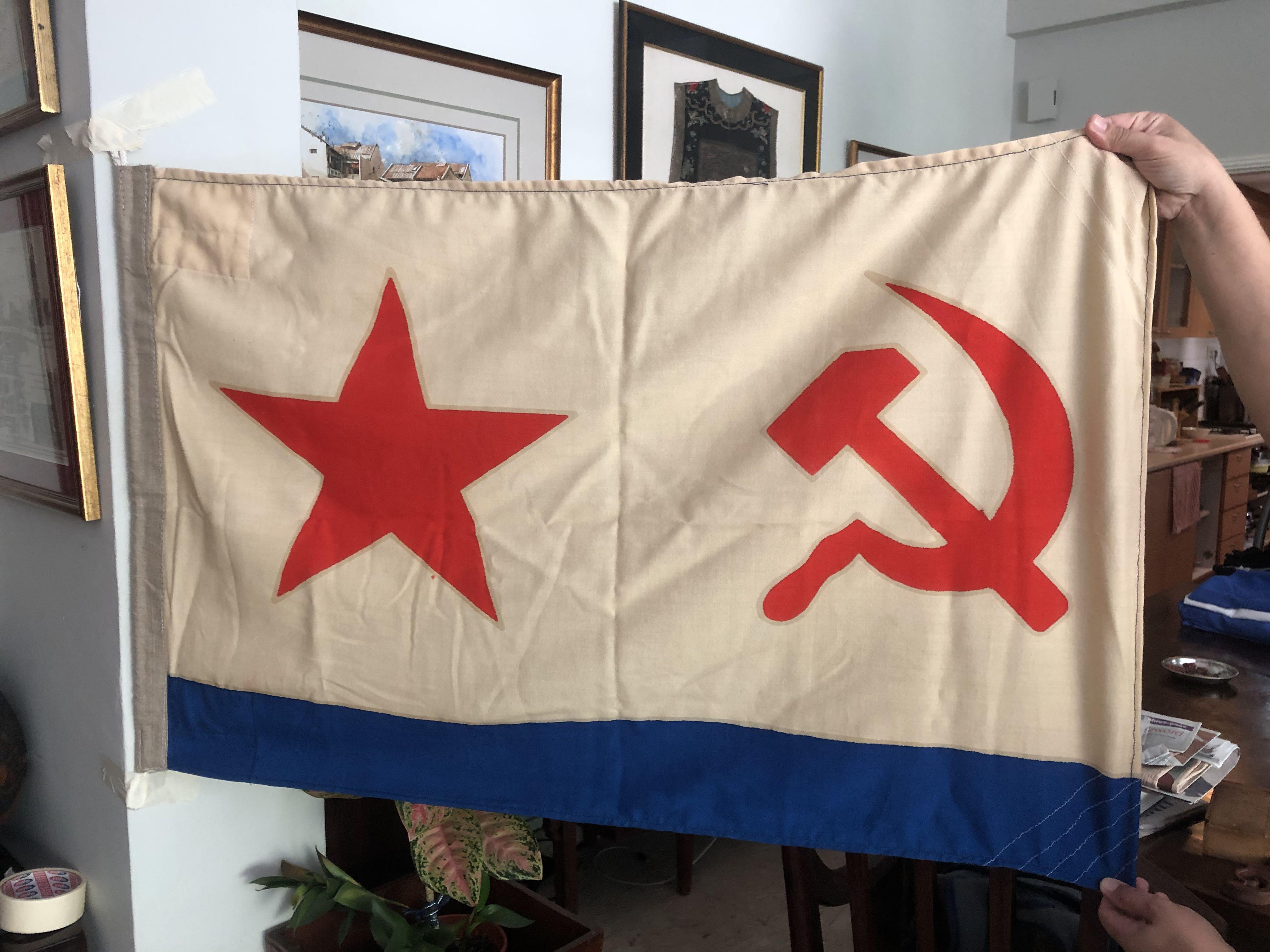 Vintage Very Rare USSR Submarine Naval Flag 1981, Hobbies & Toys ...