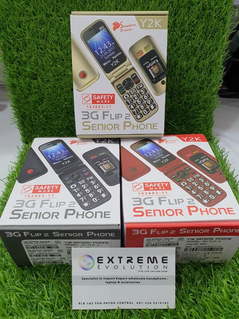 Y2K 3G Flip Phone Senior Phone, Mobile Phones & Gadgets, Mobile Phones ...