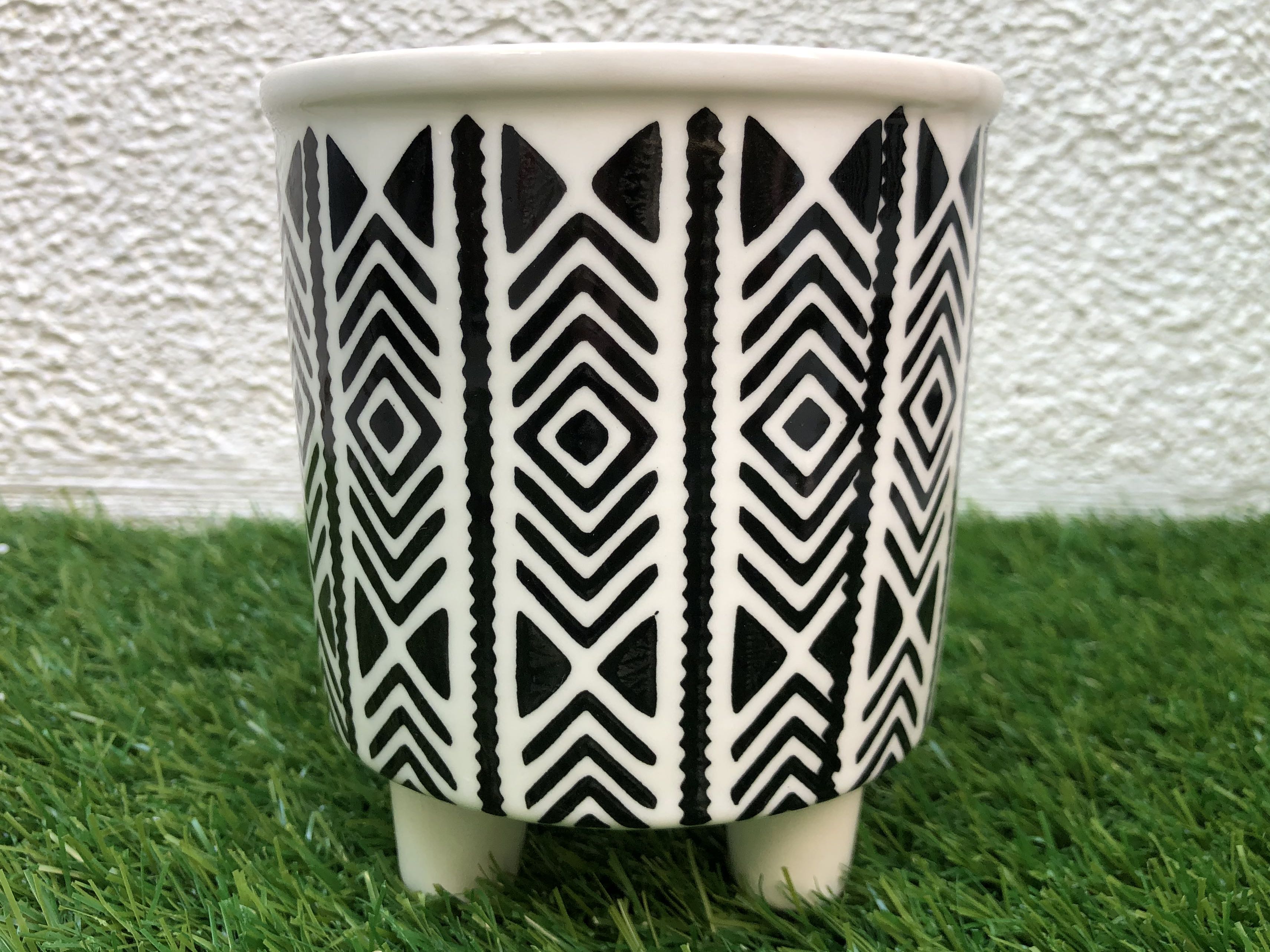 Aztec pot, Furniture & Home Living, Gardening, Pots & Planters on Carousell