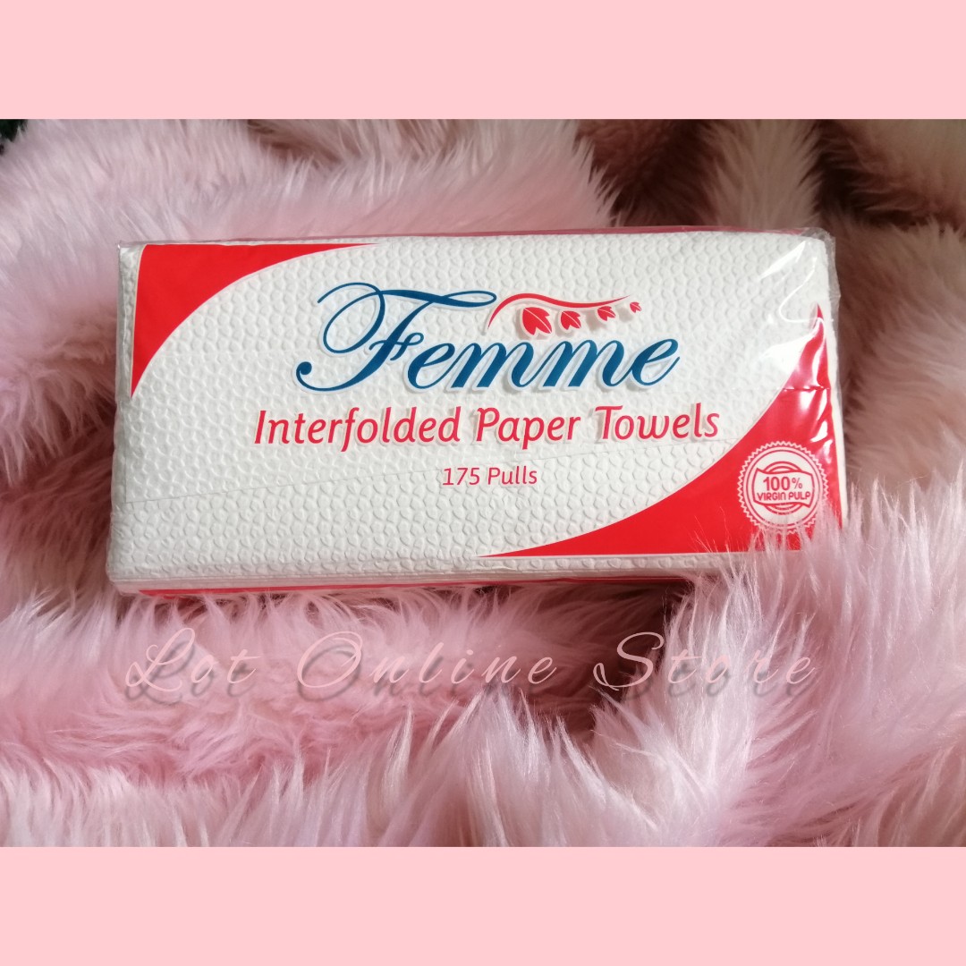 Femme Inter folded Paper towel, Beauty & Personal Care, Sanitary ...