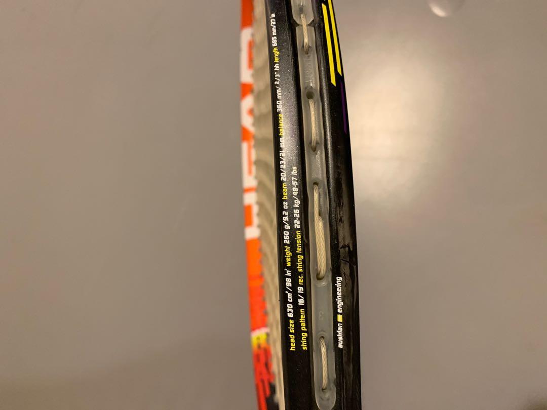Head Graphene Radical Rev Tennis Racket, Sports Equipment, Sports ...