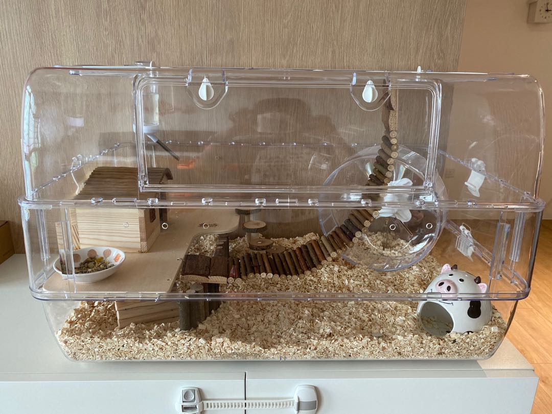 Hedgehog Planet Acrylic Cage with height booster (excludes accessories ...
