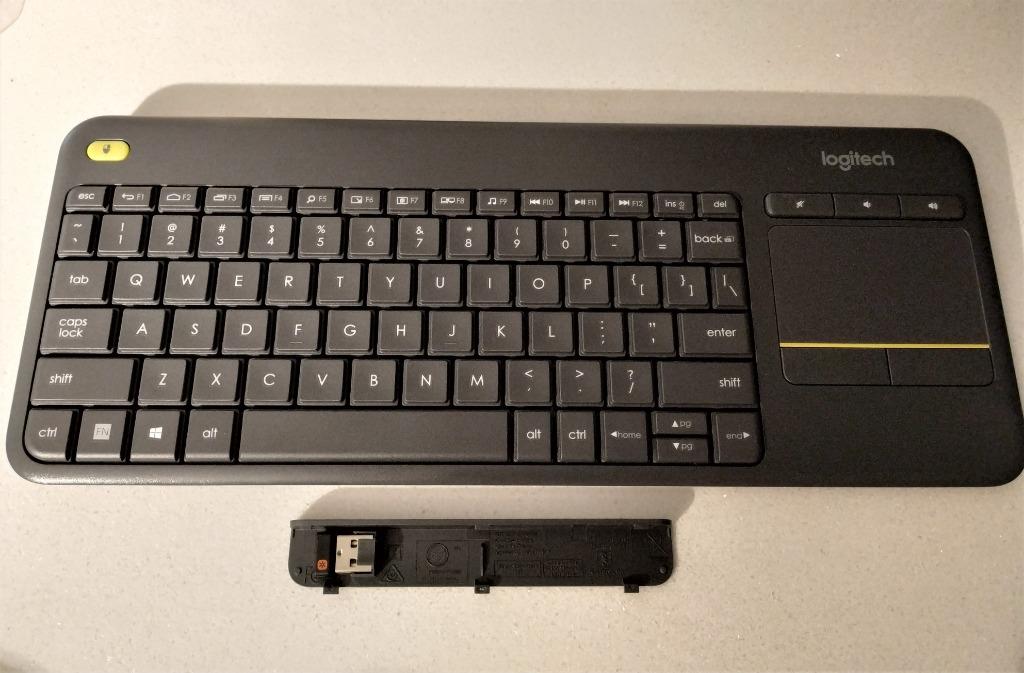 Logitech Bluetooth K400 Plus Keyboard Logitech 無線藍牙觸控板鍵盤 K400 Plus, 電腦 ...