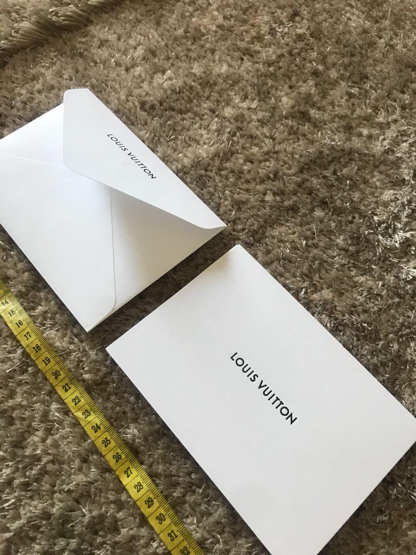 louis vuitton birthday card kartu ucapan LV booklet dust bag paper bag ...