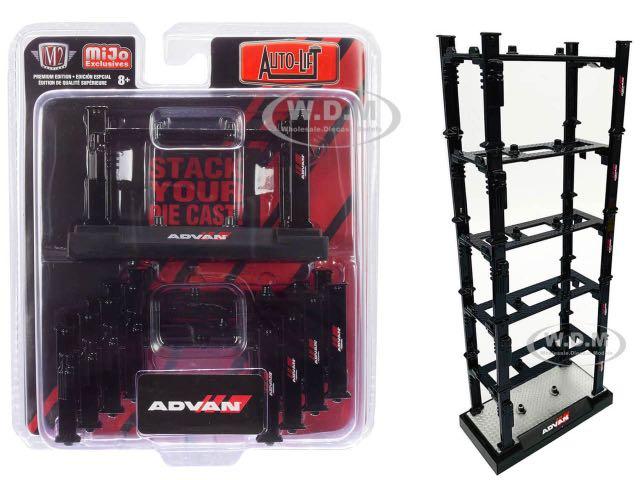 M2 Machines Auto-lift Advan stackable display for 1/64 scale cars ...