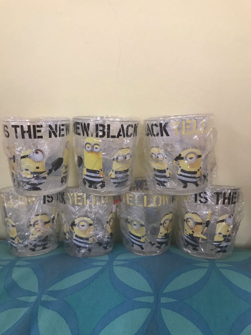 minion plastic cups, Furniture & Home Living, Kitchenware & Tableware ...