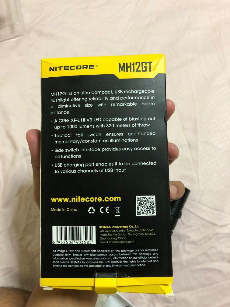 Nitecore MH12GT Flashlight, Mobile Phones & Gadgets, Mobile & Gadget ...