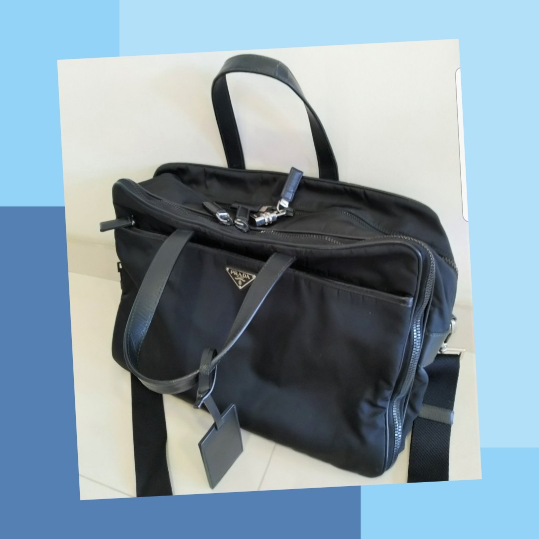 Prada Authentic Laptop Tote, Prada Tessuro Laptop Bag, Prada Tote Bag ...