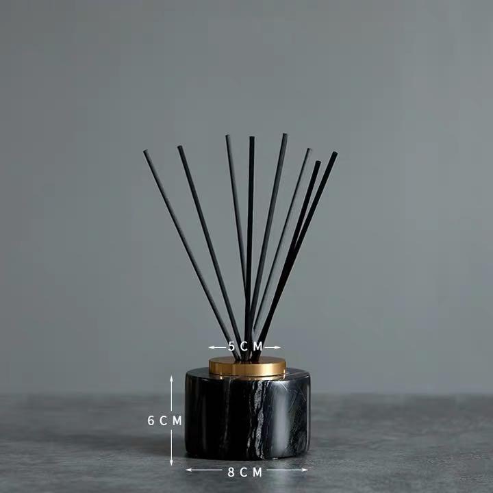 Real Black Marble Reed Diffuser, Furniture, Home Decor, Others on Carousell