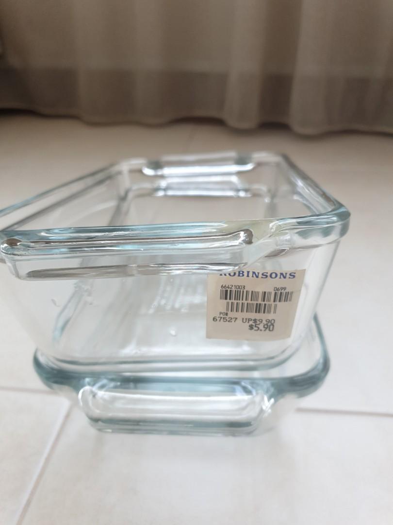 Rectangle glassware 2 pieces, Furniture & Home Living, Kitchenware ...
